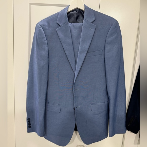 Calvin Klein | Suits & Blazers | Powder Blue 2 Piece Calvin Klein Suit ...